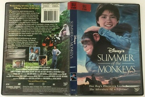 SUMMER OF THE MONKEYS Disney DVD M Ontkean 1998 Leslie Hope Wilford ...