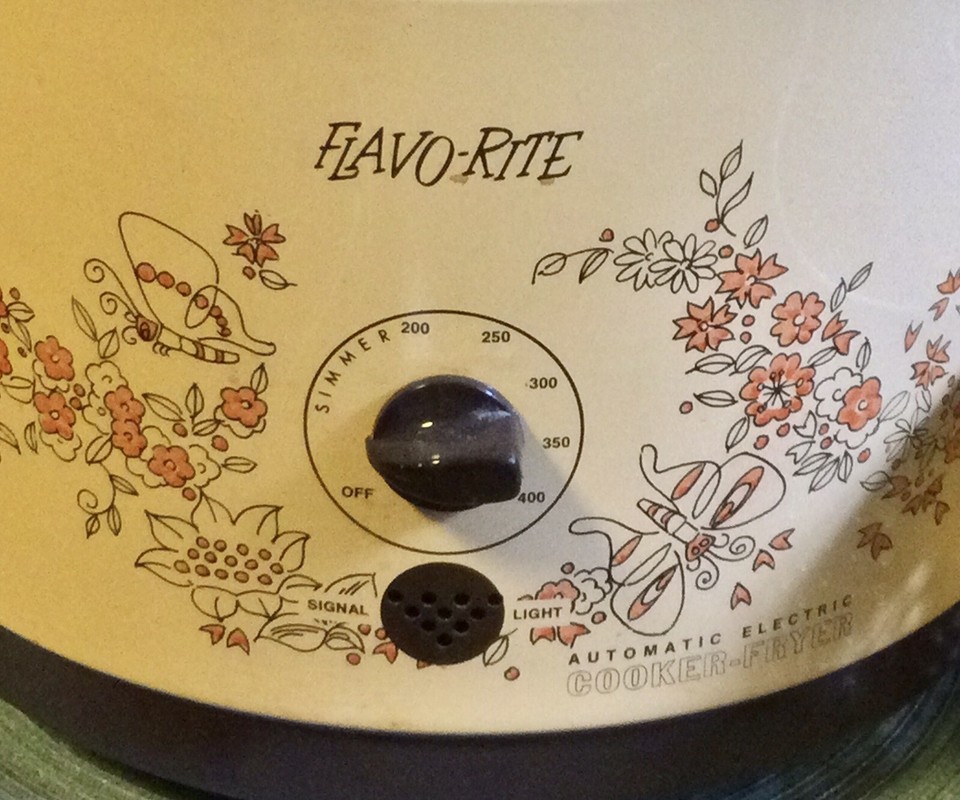 Vintage Flavo-Rite Automatic Electric Cooker Fryer With Basket & Lid ...