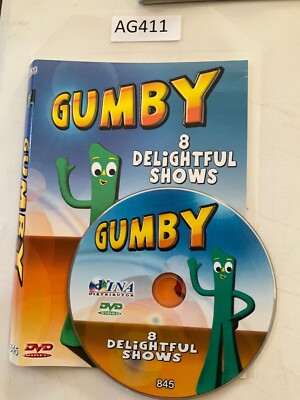 Gumby: 8 Delightful Shows (DVD, 2009) No Case No Tracking #AG411 ...