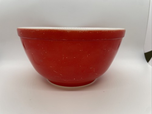 Vintage Pyrex 402 Red Nesting Bowl 1.5 Qt. | eBay