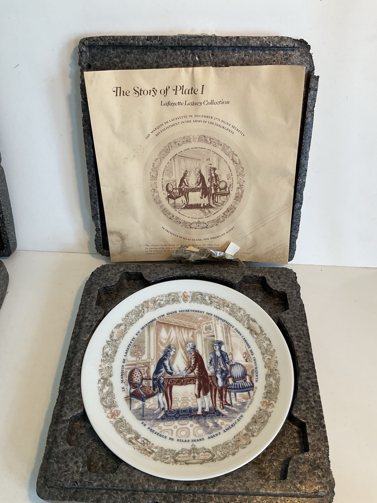 Vintage 1973 D'Arceau-Limoges Lafayette Legacy Collection Plate ...
