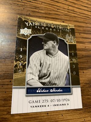 2008 Upper Deck Yankee Stadium Legacy Urban Shocker #275 | eBay