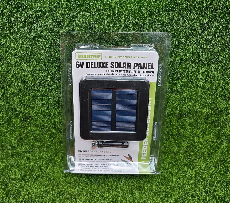 Moultrie Feeder Deluxe Solar Power Panel, 6-Volt w/ Battery Indicator # ...