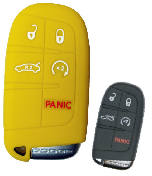 Keyless Entry Remote Rubber Fob Cover fits Dodge Chrysler Jeep ...