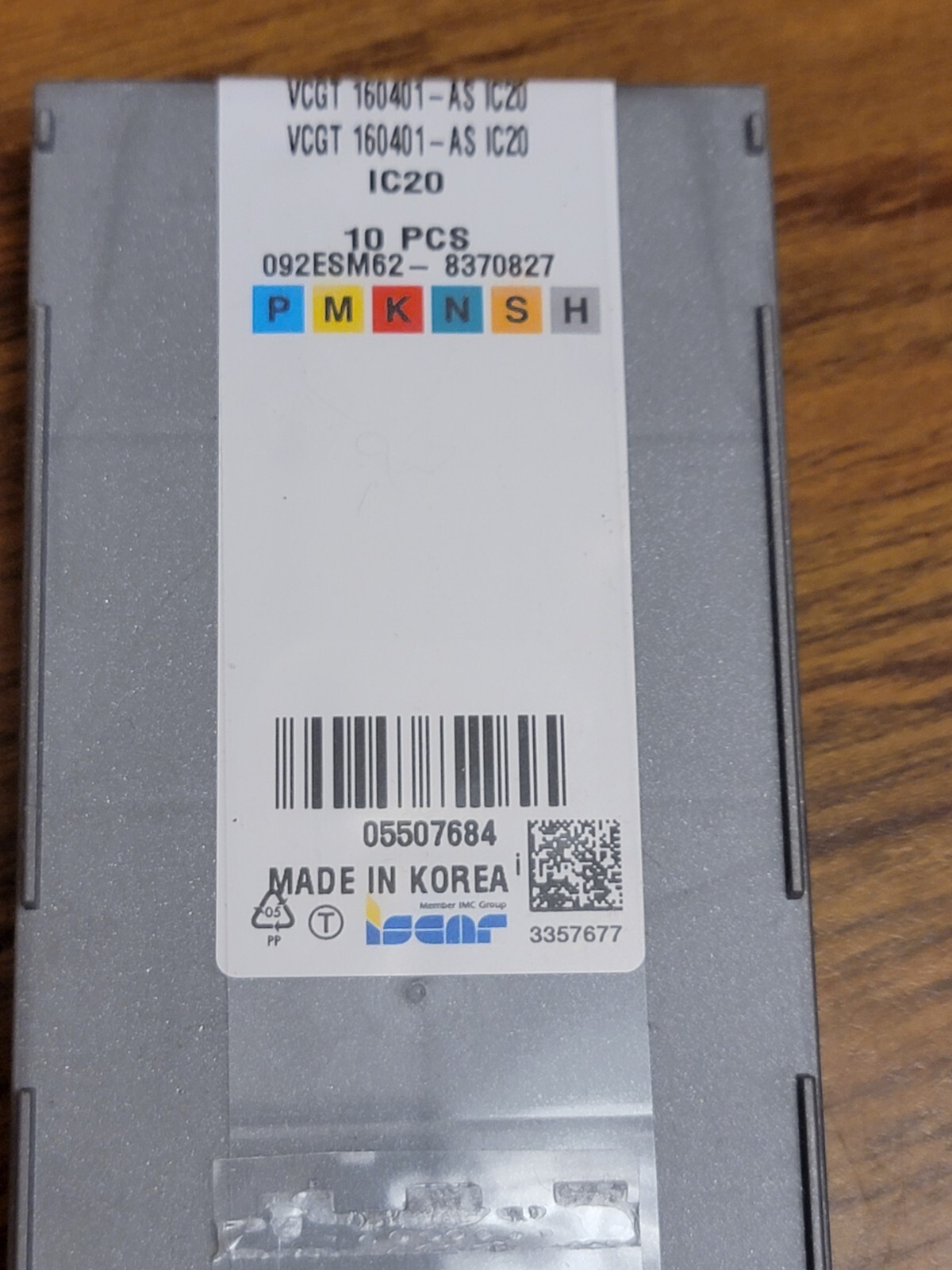 Iscar - 5507684 VCGT33.004 AS IC20 - 10 Carbide Turning Inserts - NEW ...
