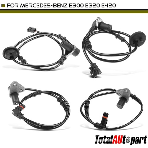 4x ABS Wheel Speed Sensor for Mercedes-Benz E300 E320 E430 E55 AMG ...