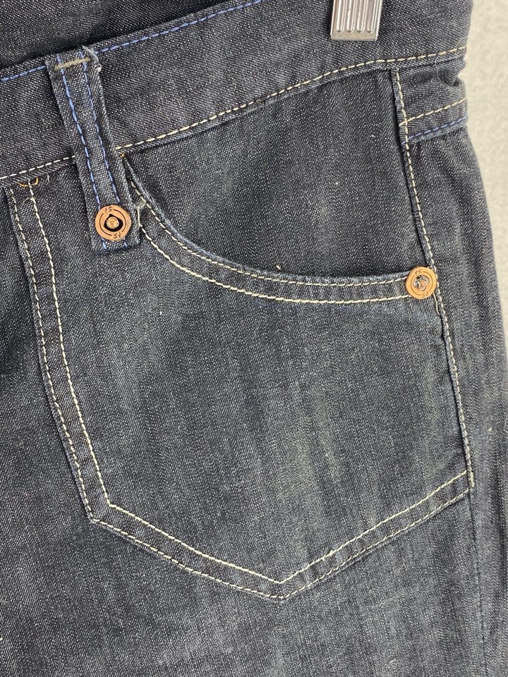 Fishbone 31 Jeans (32x22.5) Capri Denim Medium Dark Wash EUC (W4689-M9 ...