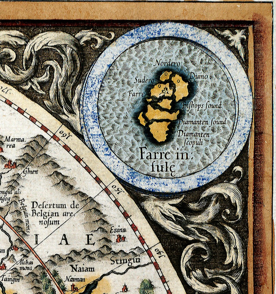 1595 Mercator Map of the North Pole Regions Wall Art Poster Flat Earth ...