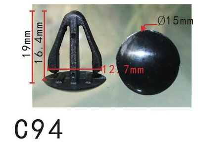 5PCS Nylon Fastener Rivet Retainer Retaining Clip Fit Toyota Mazda ...