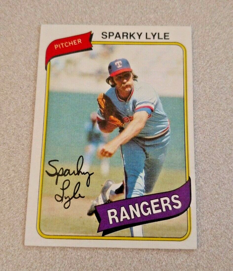 1980 Topps Baseball #115 Sparky Lyle Texas Rangers | eBay