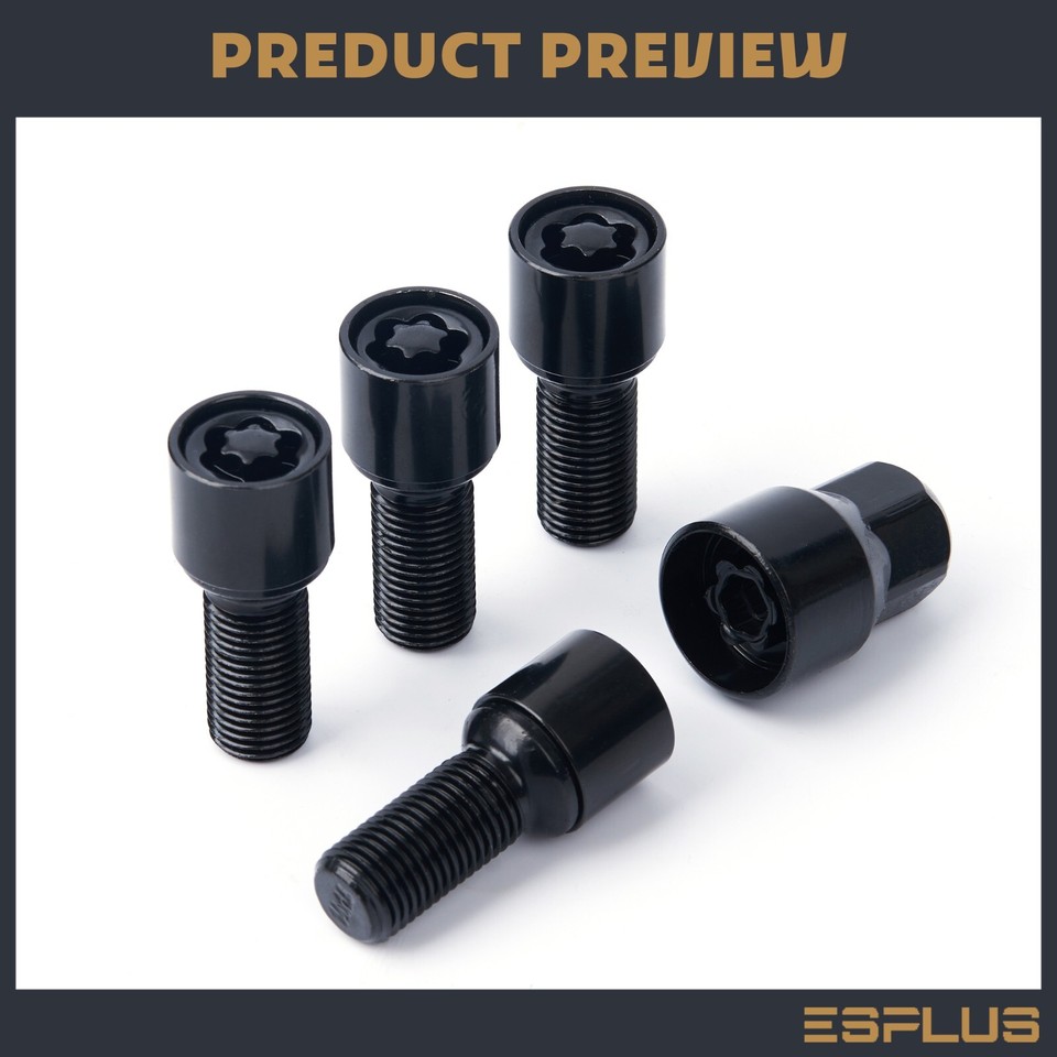 4Pc Mercedes AM-Wheel Lock Bolt M15x1.25 28 mm Shank Fit 2020-Latest ...