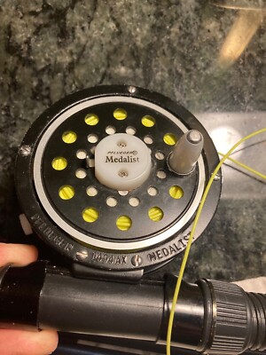Pflueger Medalist 1494 AK Fly Fishing Reel And 9 Foot Rod With Hard ...