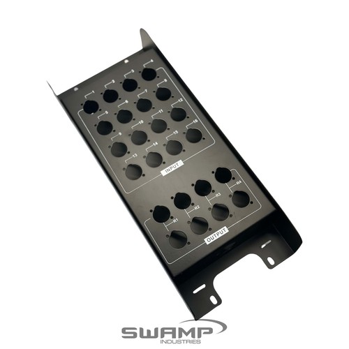 20 Channel Empty Stage Box Chassis - Studio Panel Mount Connector Plate ...