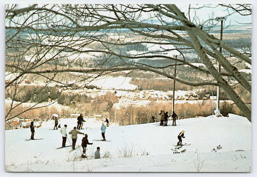 Postcard Union Dale Pennsylvania Elk Mtn Ski Center Prepare For A Run ...