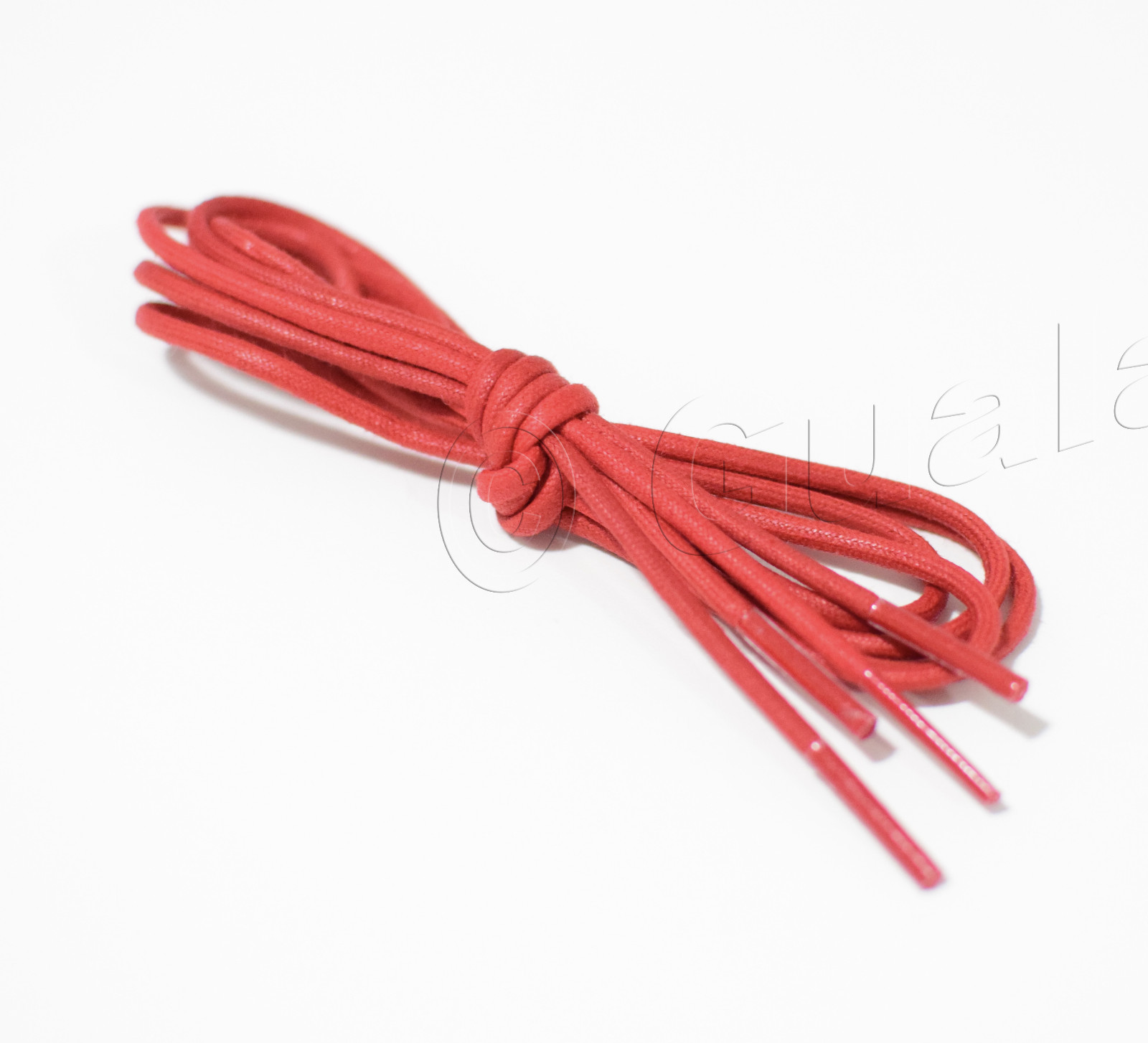RED - Waxed Cotton Dress Shoelaces Round Oxford Shoe Laces Strings ...
