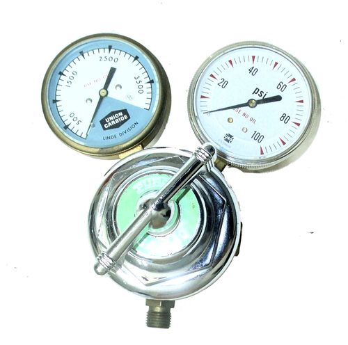 Linde Union Carbide Purox USA Regulator Gauge CGA-540 Torch Welding ...