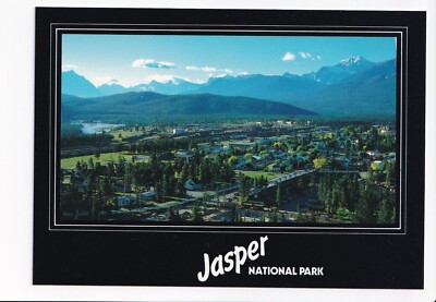 Vintage Continental Postcard Jasper National Park Jasper Townsite ...