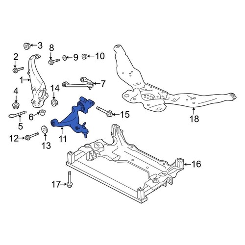 For INFINITI Q50 2021-2023 Infiniti 551A01MA0D Rear Suspension Control ...