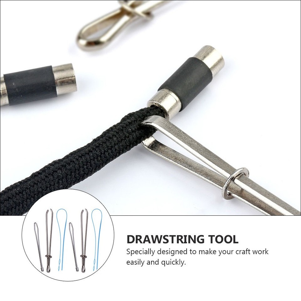 2 Sets/6 Pcs Flexible Drawstring Threader Easy Threader Drawstring Tool ...