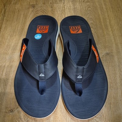 Men's Reef Santa Ana Arch Support Water Friendly Flip-Flop Sandal Navy ...