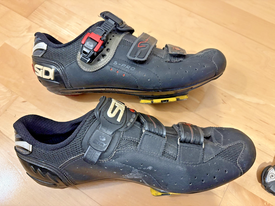 Sidi S-Pro Carbon Size 44.5 road cycling shoes WITH Speedplay Zero SS ...