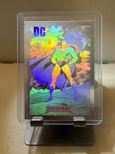 1992 Impel DC Comics Hologram Hall of Fame Superman #DCH8 NM-MT ...
