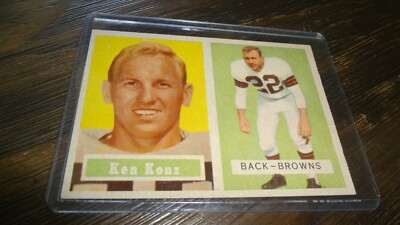 1957 TOPPS KEN KONZ FOOTBALL CARD | eBay