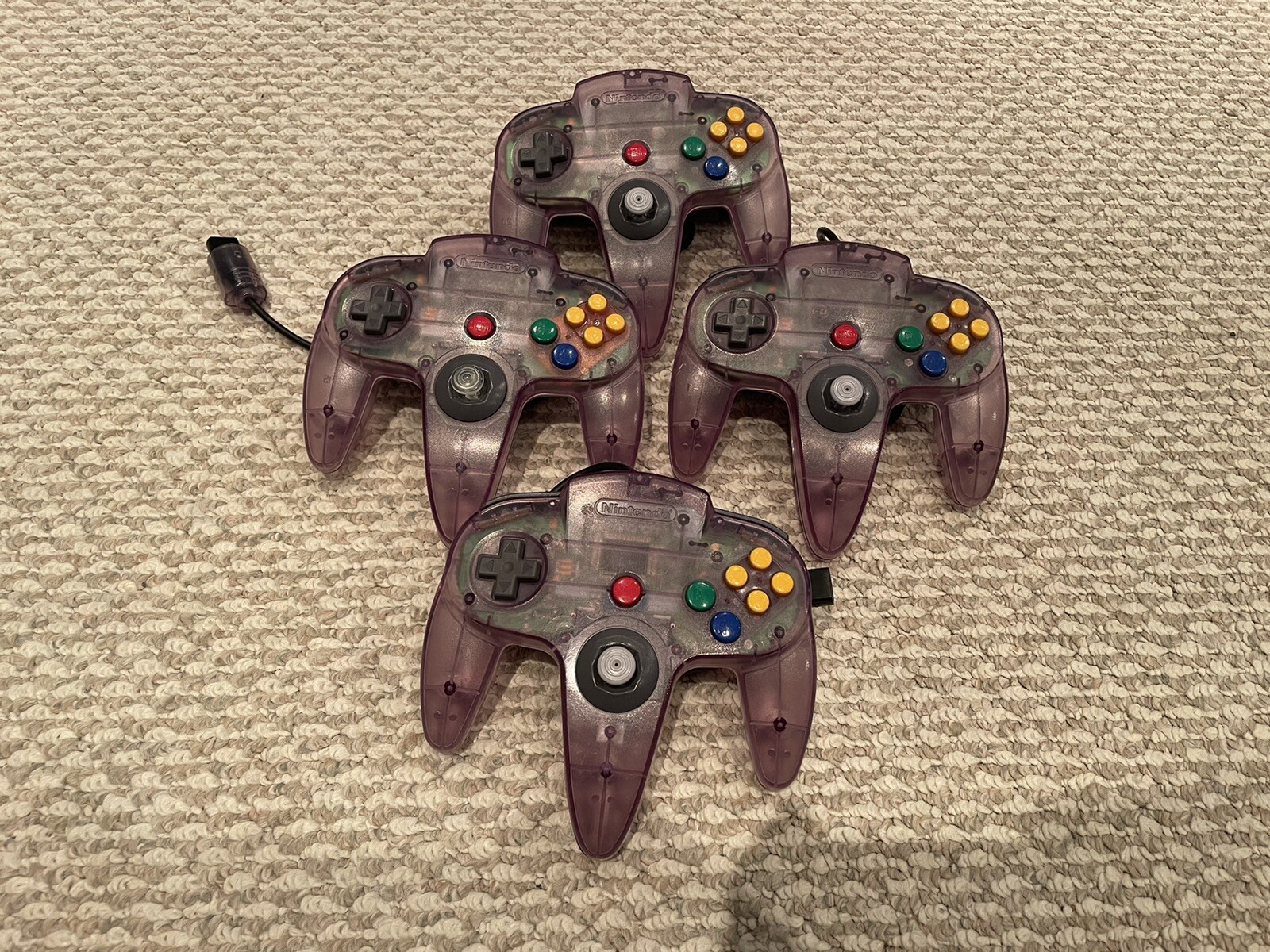 4 Atomic Purple Nintendo N64 Controller (NUS-005) | eBay