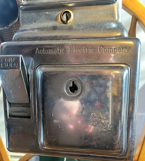 Automatic Electric Company Antique Rotary 3 Slot Payphone | eBay