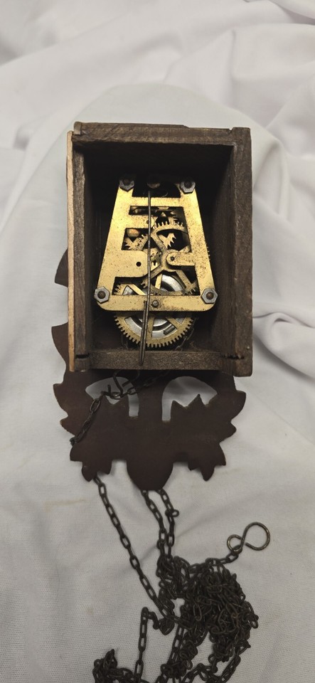 Vintage Cookoo Clock Movement & Chain With Housing As Is | eBay
