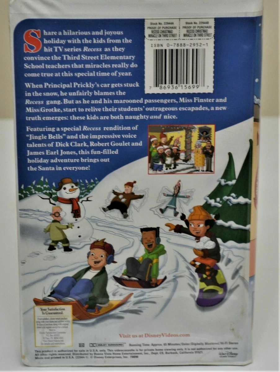 Recess Christmas Miracle On Third Street Dvd