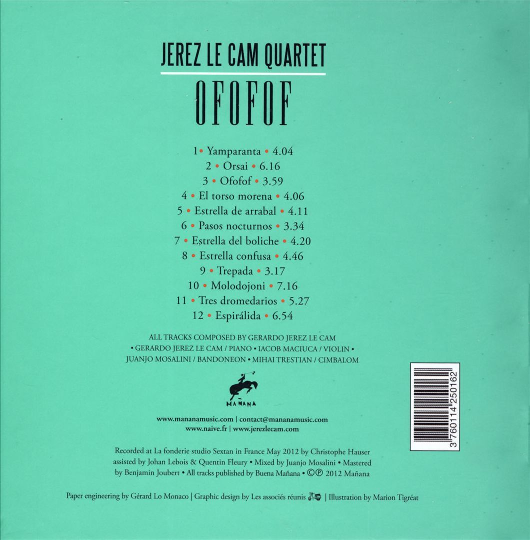JEREZ LE CAM QUARTET - OFOFOF NEW CD 3760114250162 | eBay