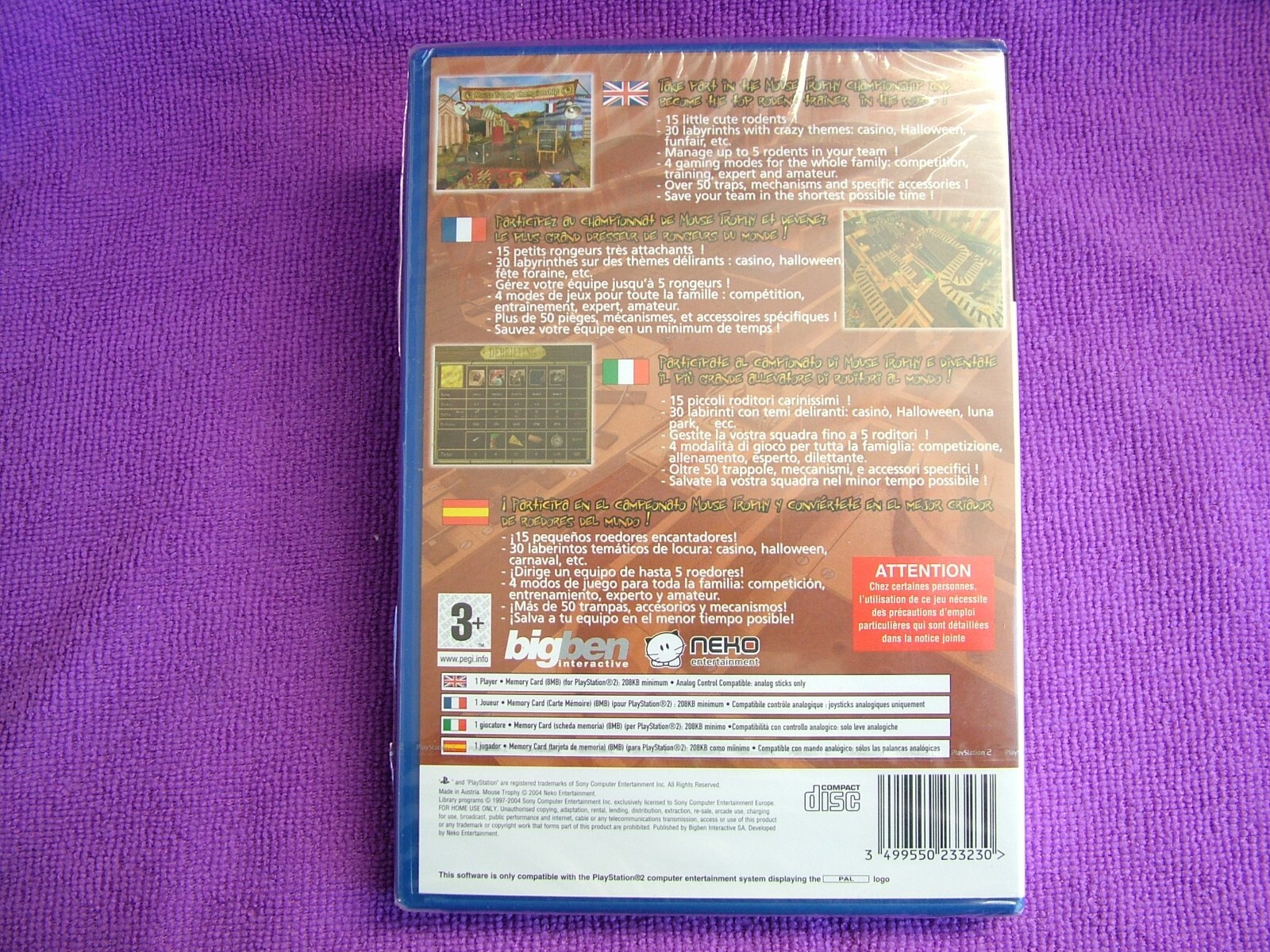 Mouse trophy (Sony PlayStation 2, 2004) - European Version for sale ...