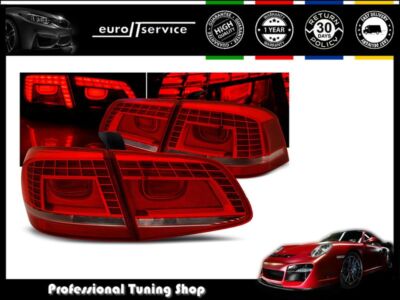 LED REAR TAIL LIGHTS RED WHITE for VW PASSAT B7 SALOON 2010 2011 2012 ...
