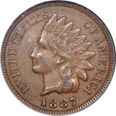 1887 1C Snow-1 Indian Cent NGC AU58BN | eBay
