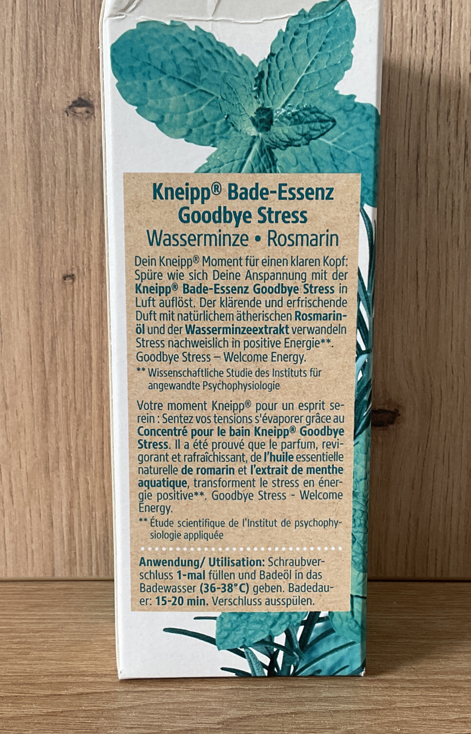 (149,90€/L) Kneipp Bade-Essenz Goodbye Stress Minze & Rosmarin 100ml ...