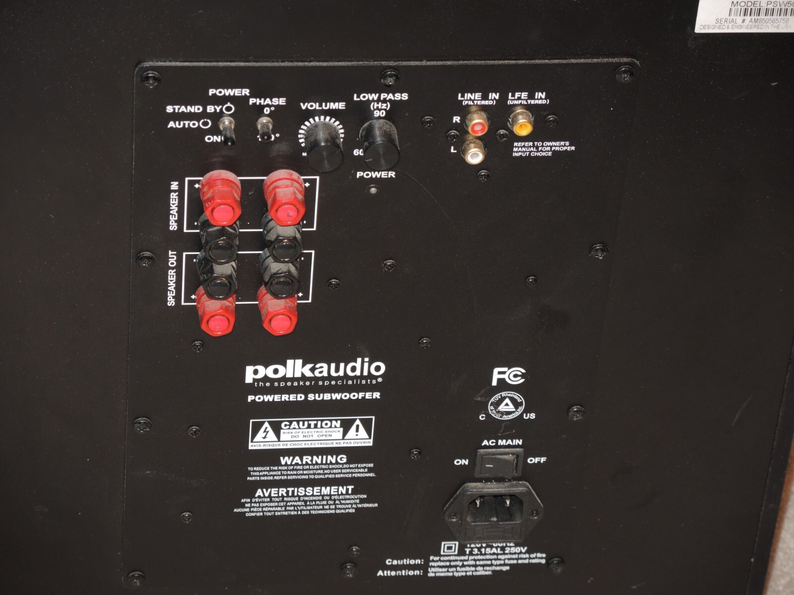 Polk PSW505 Powered Subwoofer for sale online | eBay