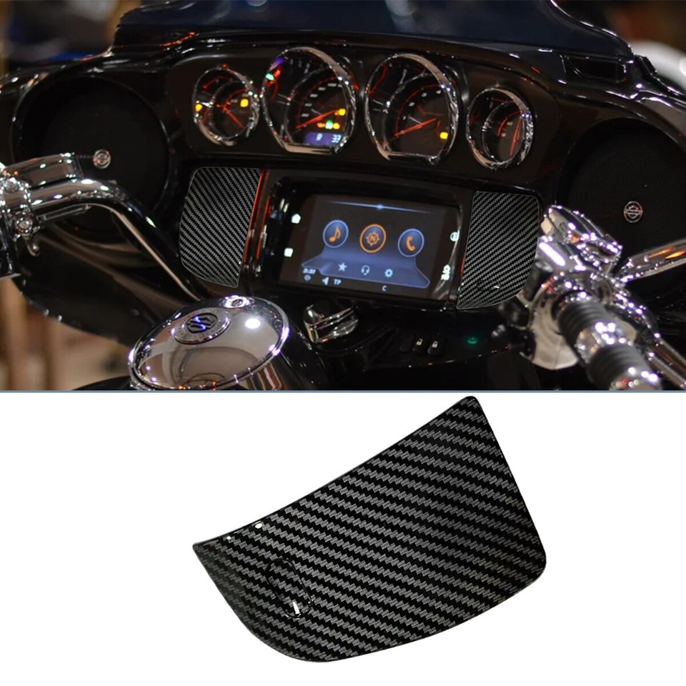 For 14-22 Harley Street Glide Carbon Fiber Look Batwing Inner Fairing ...