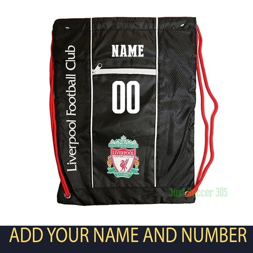 liverpool fc cinch bag sack soccer book backpack add your name and ...