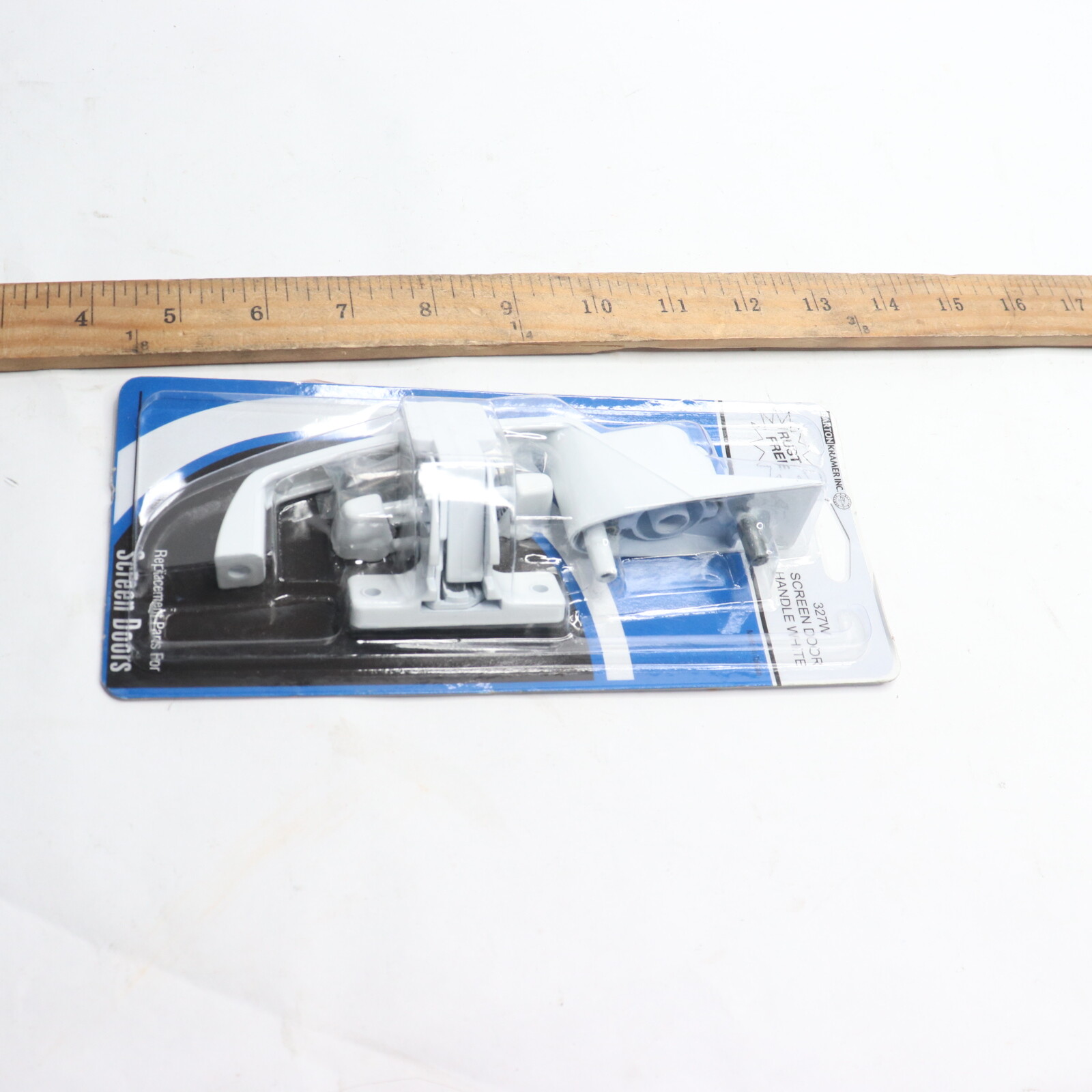 Barton Kramer Patio Door Handle Set Powder Coated White Aluminum 4" L ...