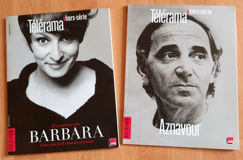 2 Revues Hors Série Télérama Barbara, Charles Aznavour (Chanson ...