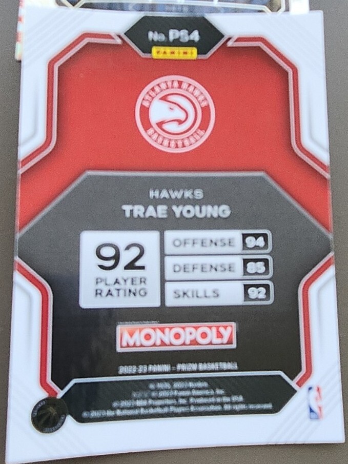 2022-23 PANINI PRIZM MONOPOLY ATLANTA HAWKS TRAE YOUNG # PS4 | eBay