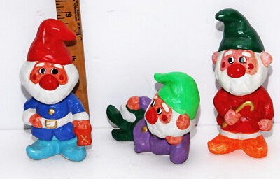 Vintage Homco Gnomes Elves Figurines Christmas Qty: (3) | eBay