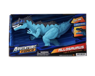 Jurassic Adventure Force Allosaurus Light & Sound Dinosaur, Blue New | eBay