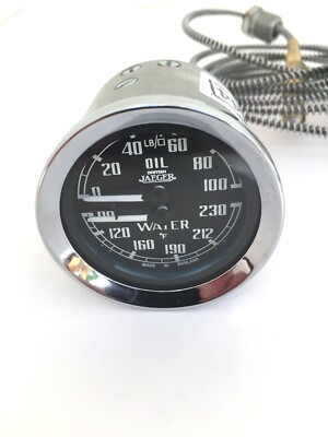 17H298 - JAEGER DUAL GAUGE ^F OIL & TEMP GD1501/01 0-100LBS MGA 1500 ...