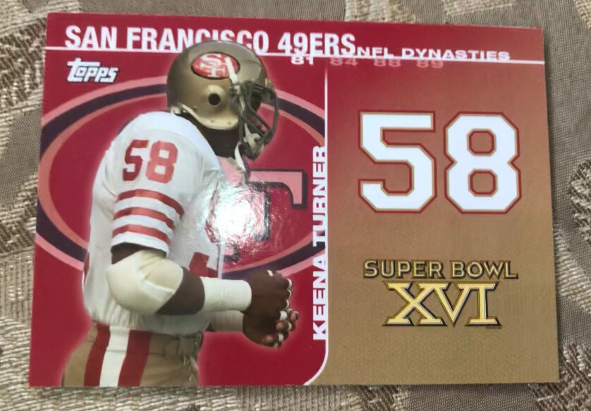 2008 Topps KEENA TURNER NFL DYNASTIES INSERT Football CARD #DYN-KT ...