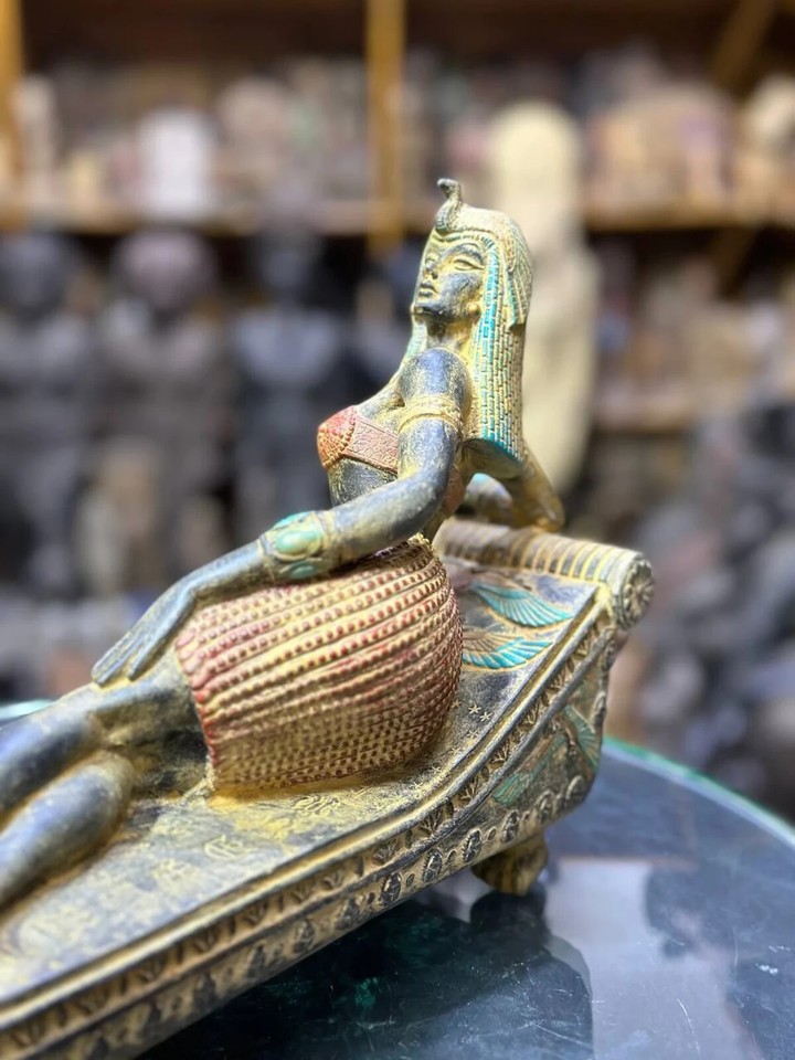 Authentic Ancient Egyptian Antiquities Unique statue of Queen Cleopatra ...