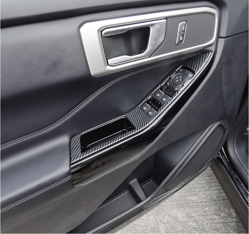 For Ford Explorer 2020-2022 Carbon Fiber Interior Car Accessories Trim ...