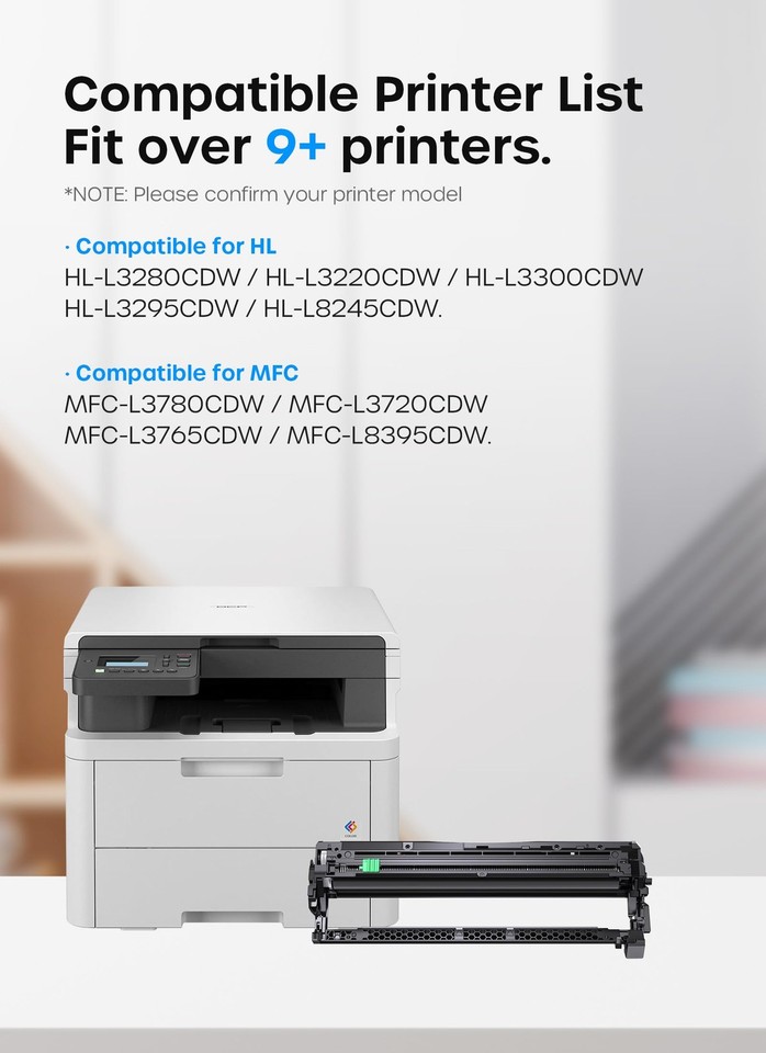 DR229CL Drum Unit (NOT Toner) Compatible Replacement for Brother DR229 ...