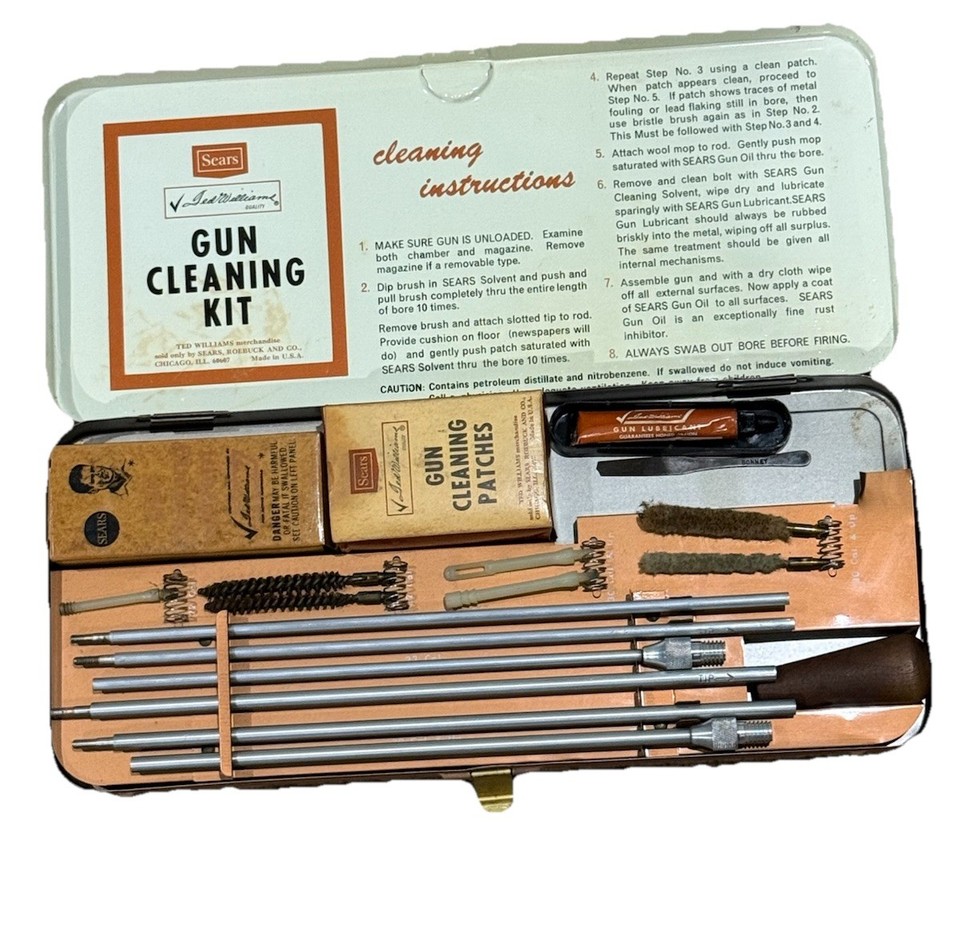 🧰🔧 SEARS Ted Williams Gun Cleaning Kit | Vintage 60s–70s Complete ...